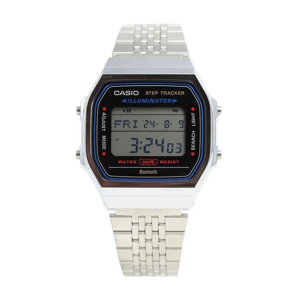 Casio Bluetooth ABL-100 Step Tracker Dual Time Stainless Steel Digital ...