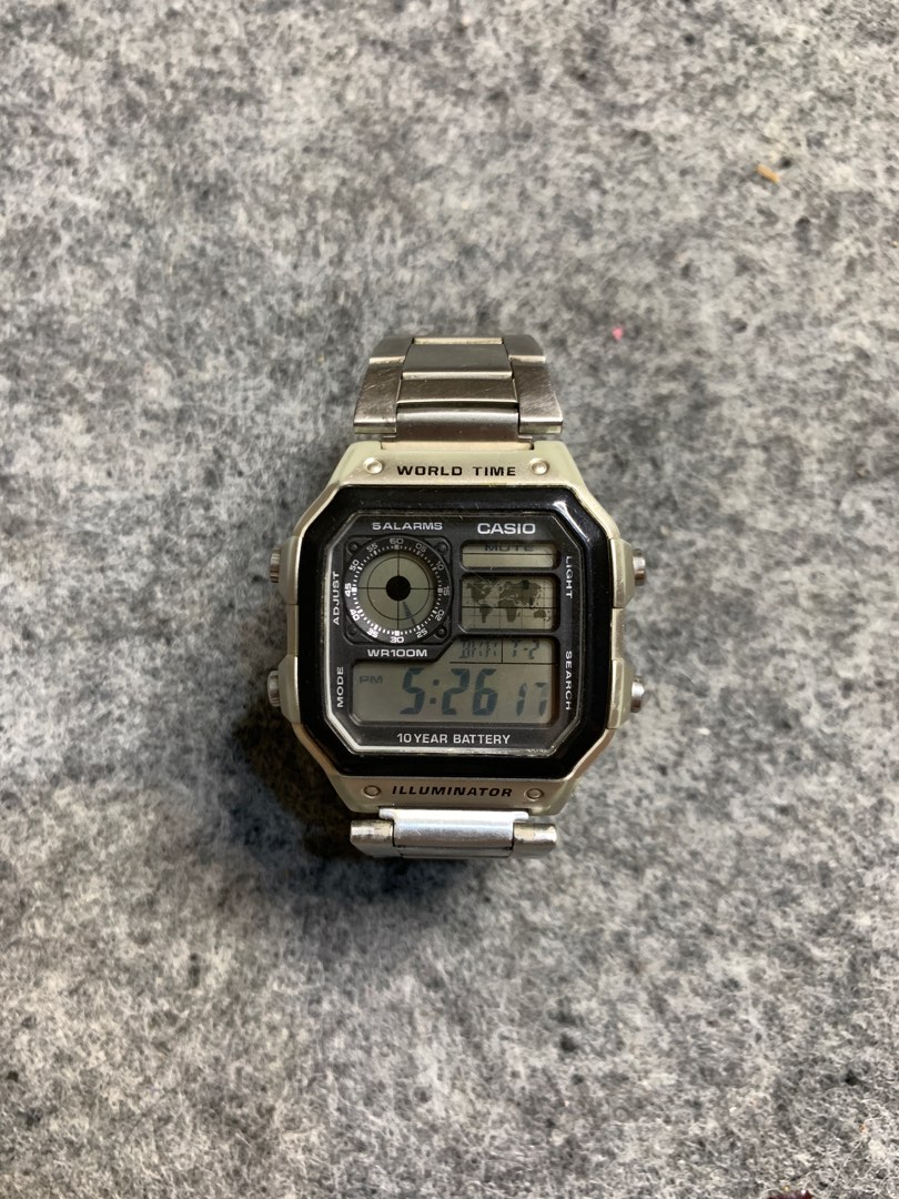 Casio Illuminator, Fesyen Pria, Jam Tangan di Carousell