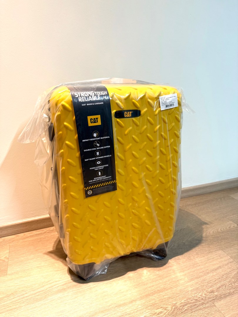 Caterpillar Luggage 24"/65cm Medium Size Industrial Plate Sulphur TSA ...