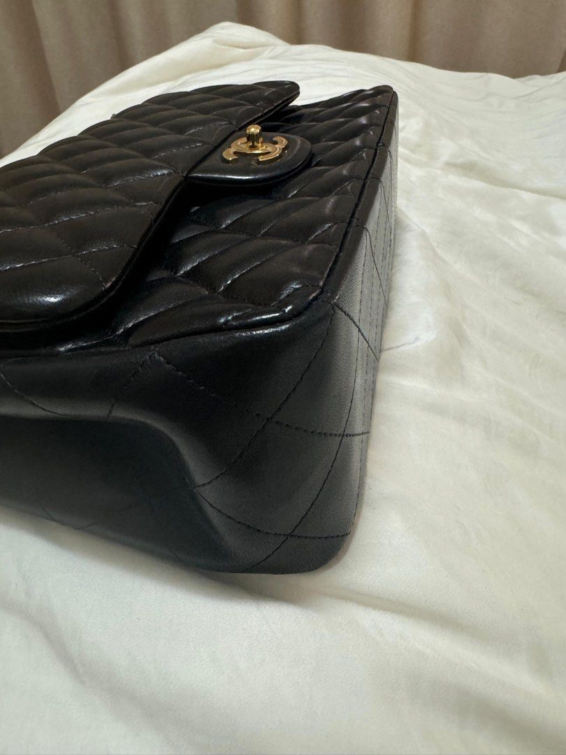 Chanel Classic Flap Large Gold Hardware, Luxury, Bags & Wallets on ...