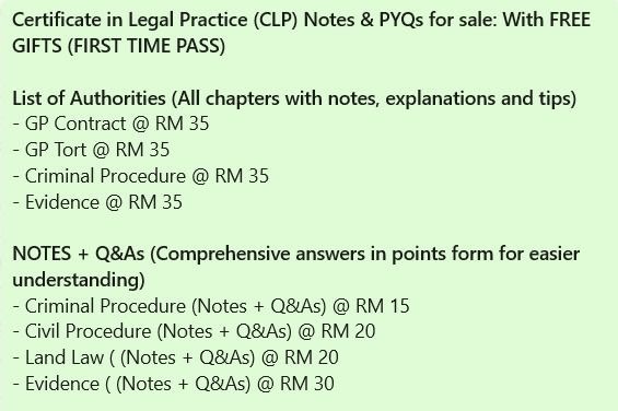 CLP Notes one time pass, Hobbies & Toys, Books & Magazines, Textbooks ...