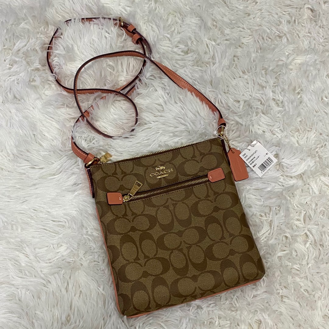 COACH mini rowan file bag, Luxury, Bags & Wallets on Carousell