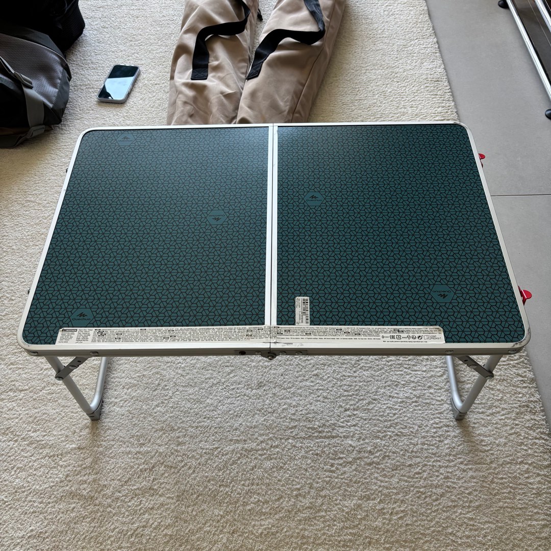 Decathlon Folding Table, Sports Equipment, Hiking & Camping on Carousell