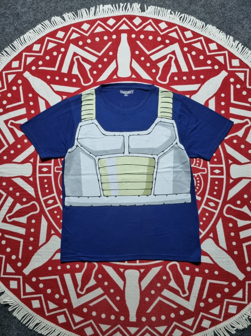 Dragon Ball Z Vegeta Small T-Shirt, Fesyen Pria, Pakaian , Atasan di ...
