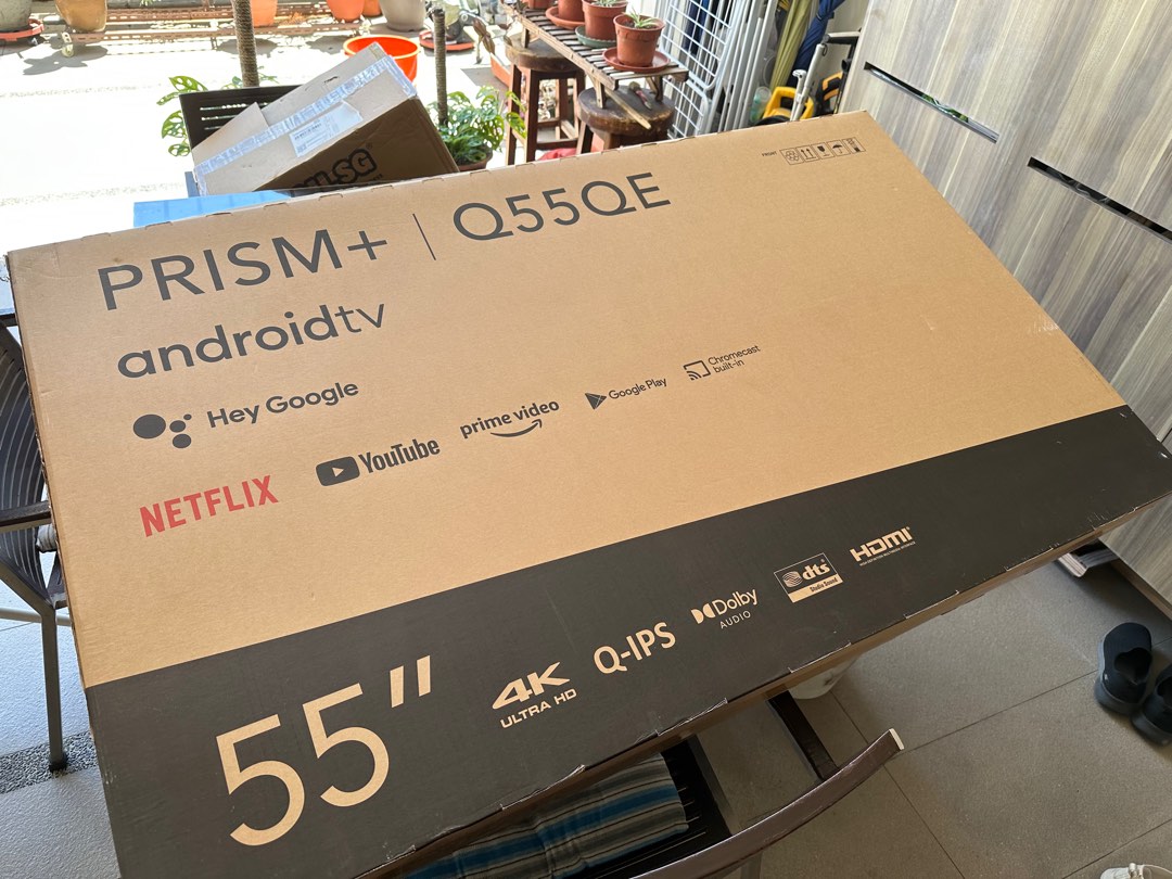 Empty box- Prism+ Q55, TV & Home Appliances, TV & Entertainment, TV on ...