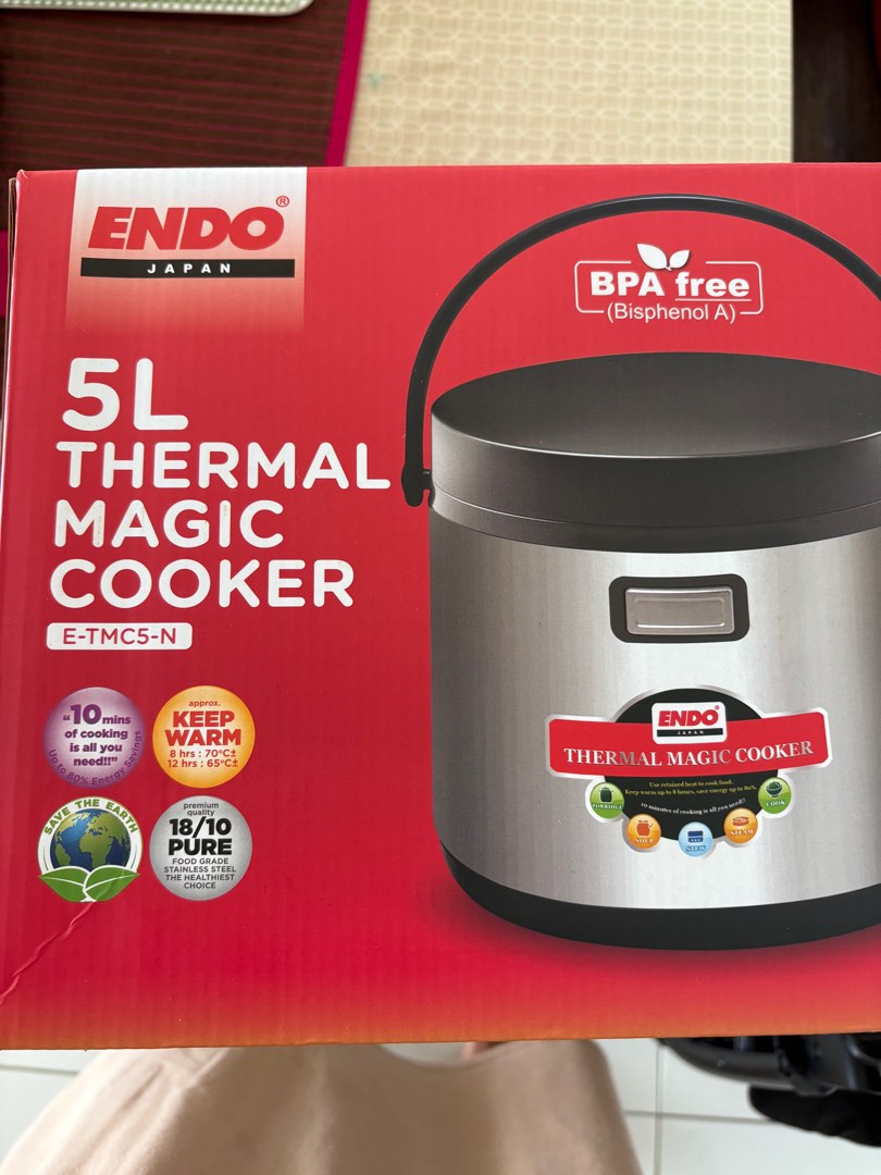 ENDO 5L Thermal Magic Cooker E-TMCS-N, TV & Home Appliances, Kitchen ...