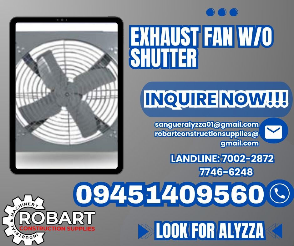 EXHAUST FAN WITHOUT SHUTTER, Looking For on Carousell