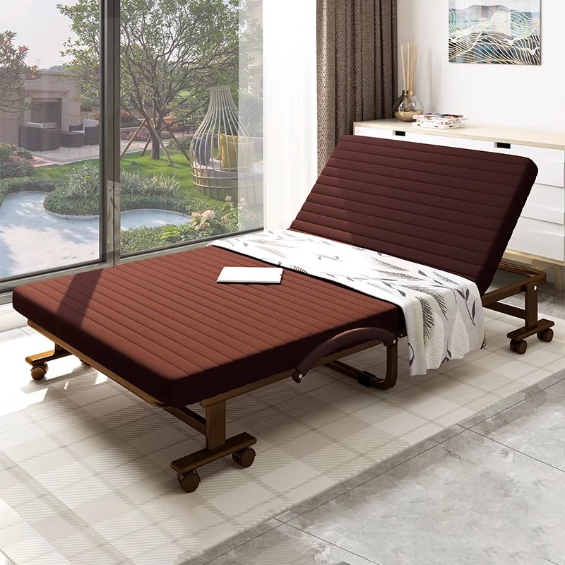 Foldable Bed with Wheels | Portable Folding Bed | Adjustable Reclining ...