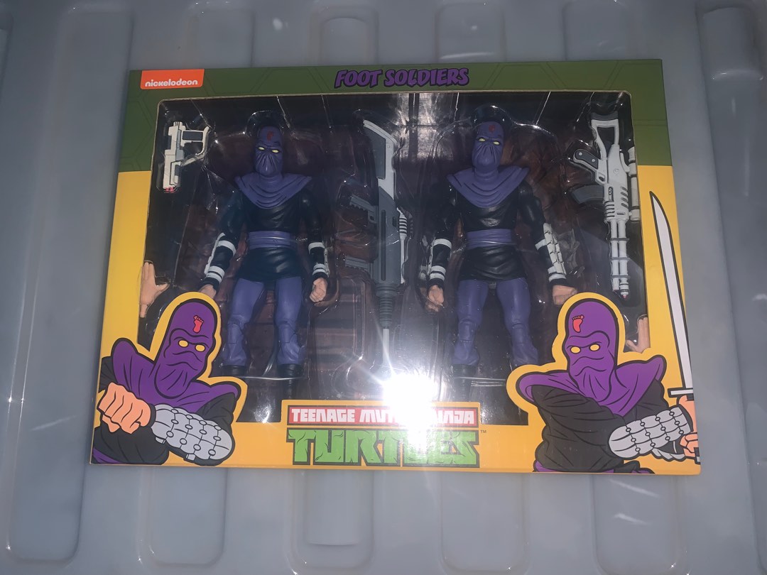 NECA TMNT Teenage Mutant Ninja Turtles Cartoon 2 Pack Toon Foot Soldier ...
