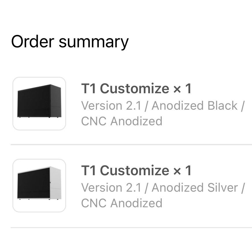 FormD T1 V2.1 Black or Silver Mini ITX 9.95L PC Computer Case with ...