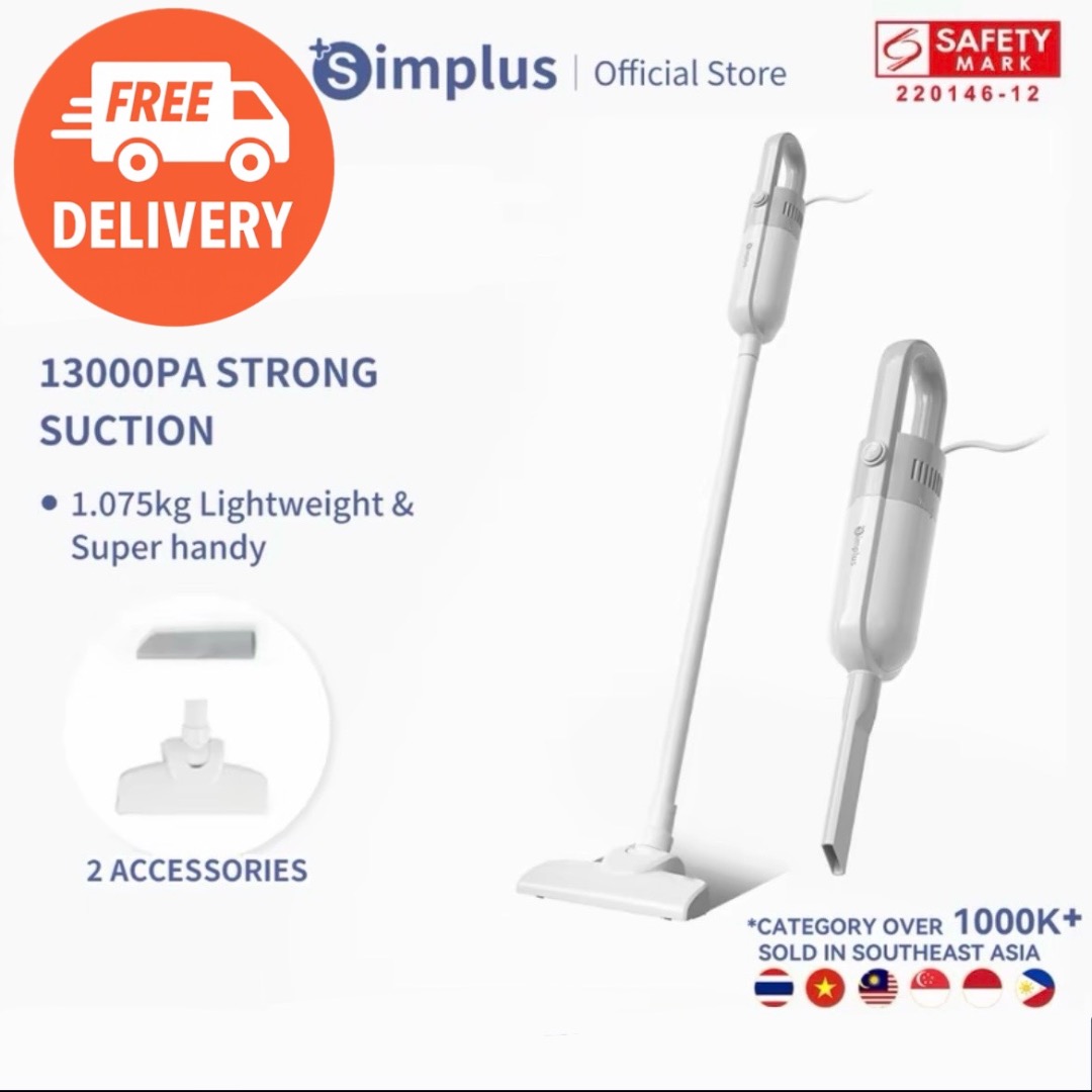 [FREE DELIVERY] Simplus Vacuum Cleaner Stick | Safety Mark Handheld ...
