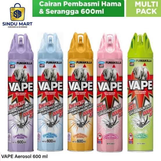 Fumakilla Vape Aerosol Double Nozzle Anti Nyamuk Dan Kecoa 600ml / Anti ...