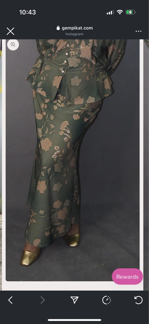 Gempikat Rogaya Skirt Hijau, Women's Fashion, Bottoms, Skirts on Carousell