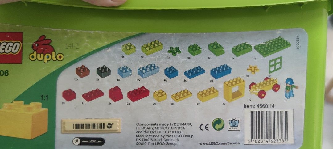 green Lego Duplo Large Brick Box (model 5500), Hobbies & Toys, Toys ...