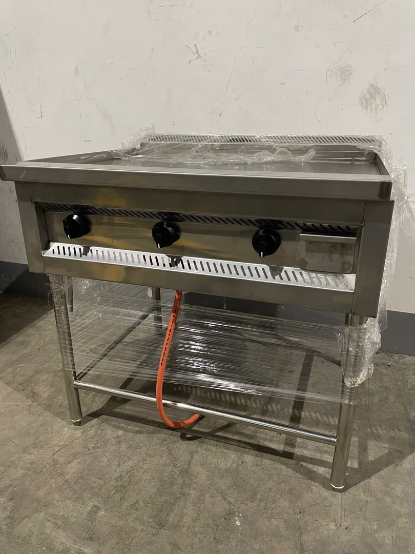 LPG GAS 3ft Hot Plate Flat Standing Commercial Griddle, TV & Home ...