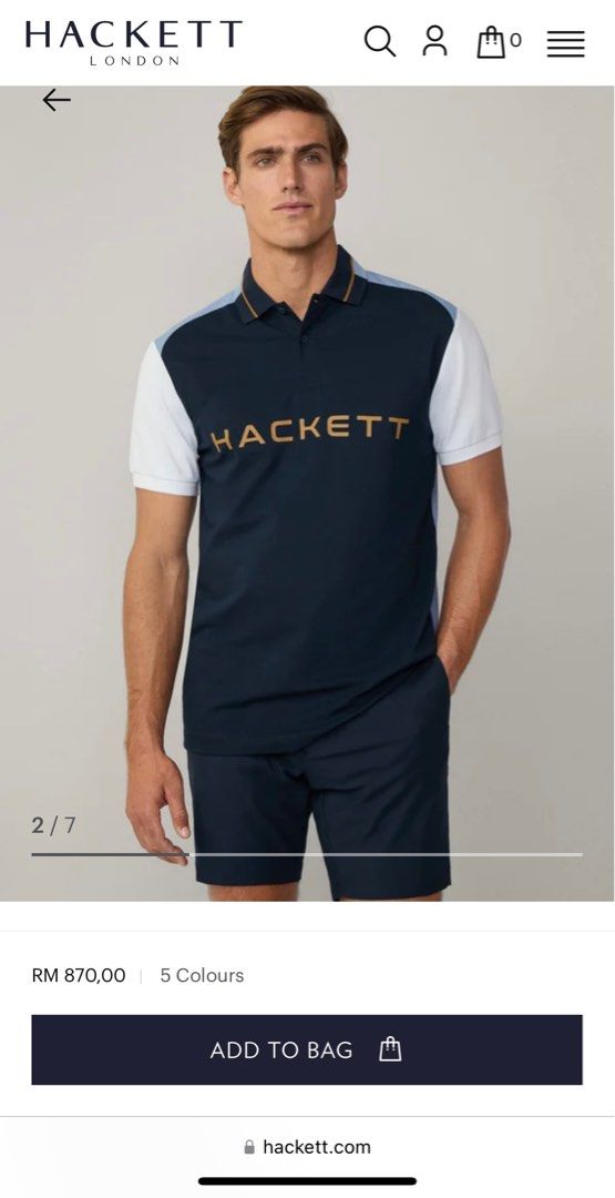 Hackett Classic Fit SS25, Men's Fashion, Activewear on Carousell
