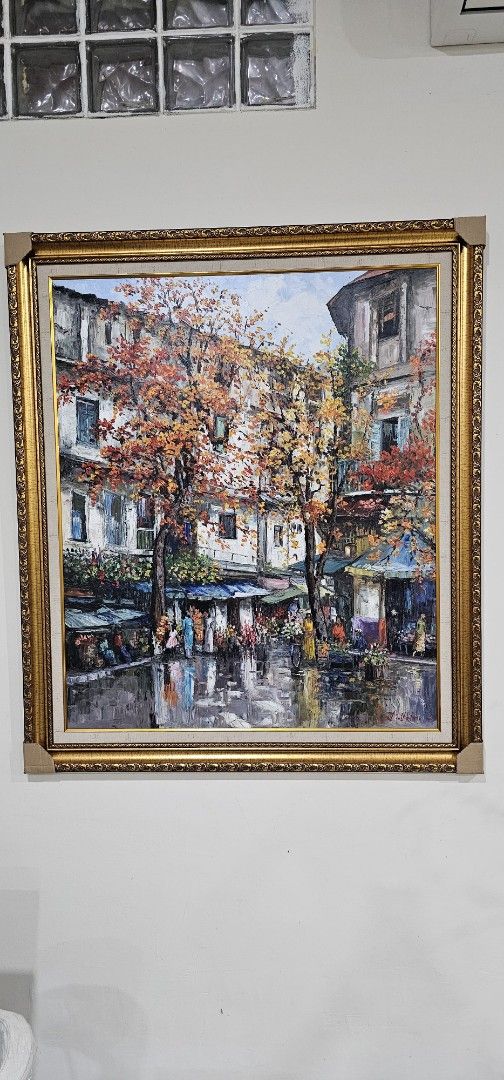 Hand Painting / Lukisan Pemandangan Eropa Classic, Antik, Pajangan di ...