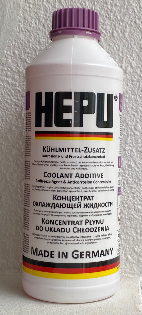 HEPU COOLANT G13 Concentrated (1.5L), Car Accessories, Accessories on ...