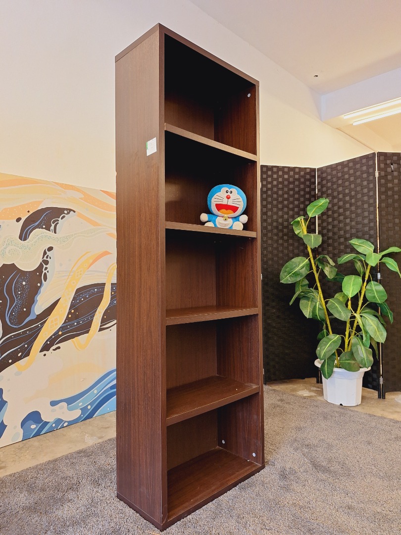 IKEA GERSBY Bookcase, brown walnut effect, 60x180 cm | IKEA GERSBY, Rak ...