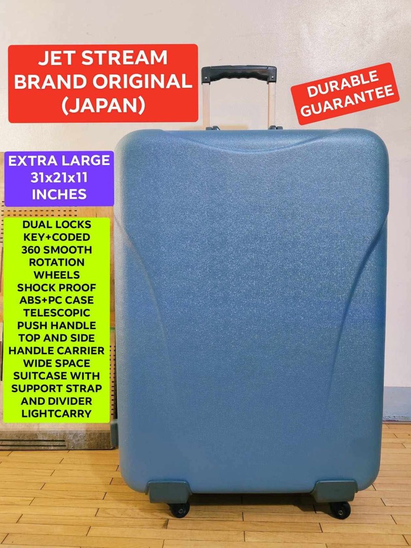 JET STREAM BRAND IMPORTED FROM JAPAN SUITCASE LUGGAGE EXTRA LARGE SIZE ...