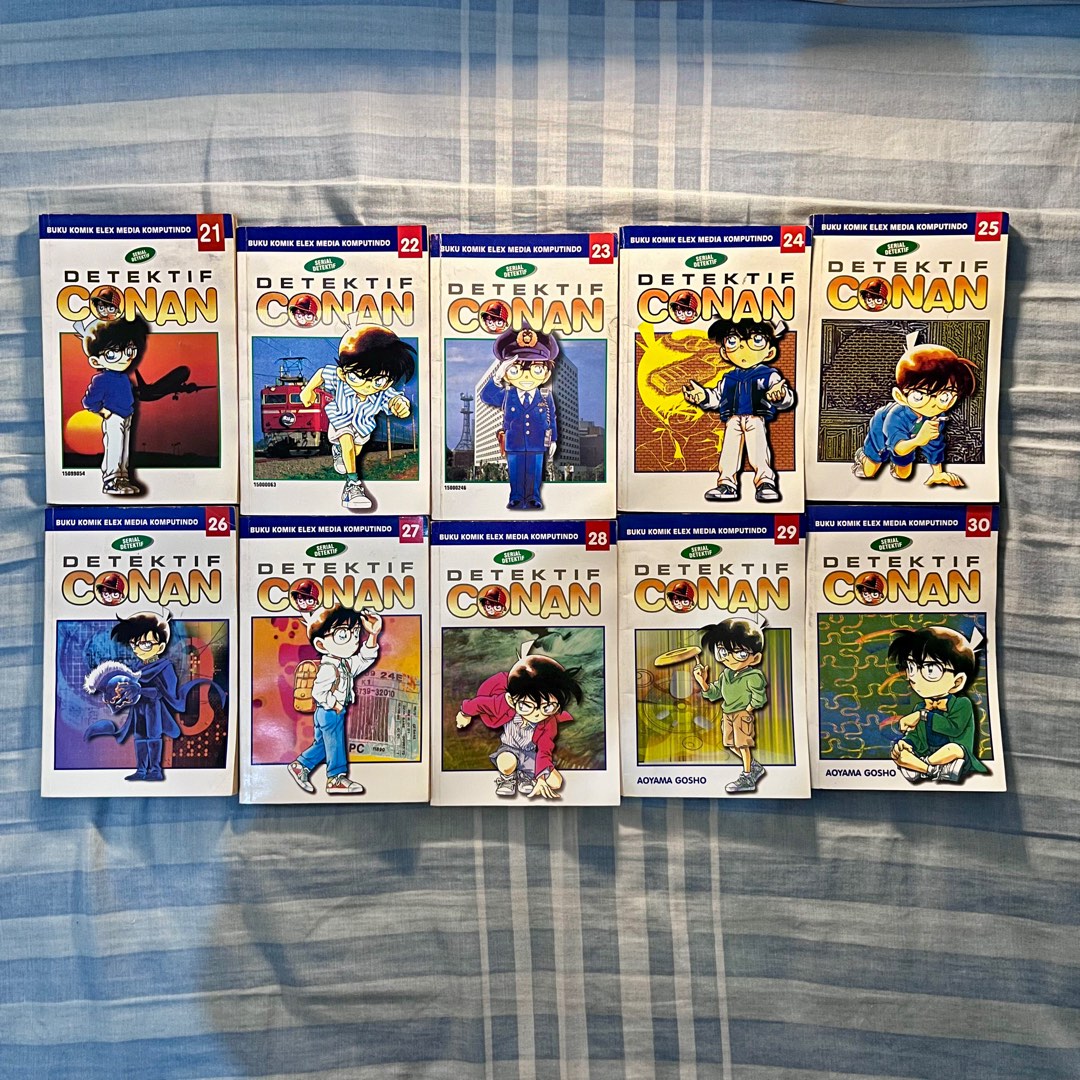 Komik Detektif Conan 21-30 (Bundle), Buku & Alat Tulis, Komik dan Manga di Carousell