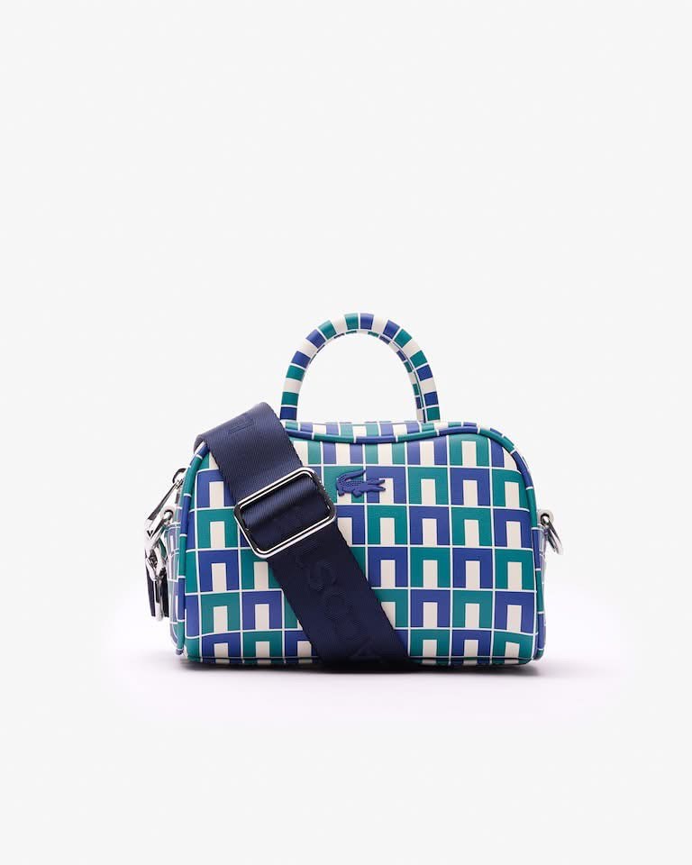 Lacoste Mini Lora Leather Bag Blue, Women's Fashion, Bags & Wallets ...