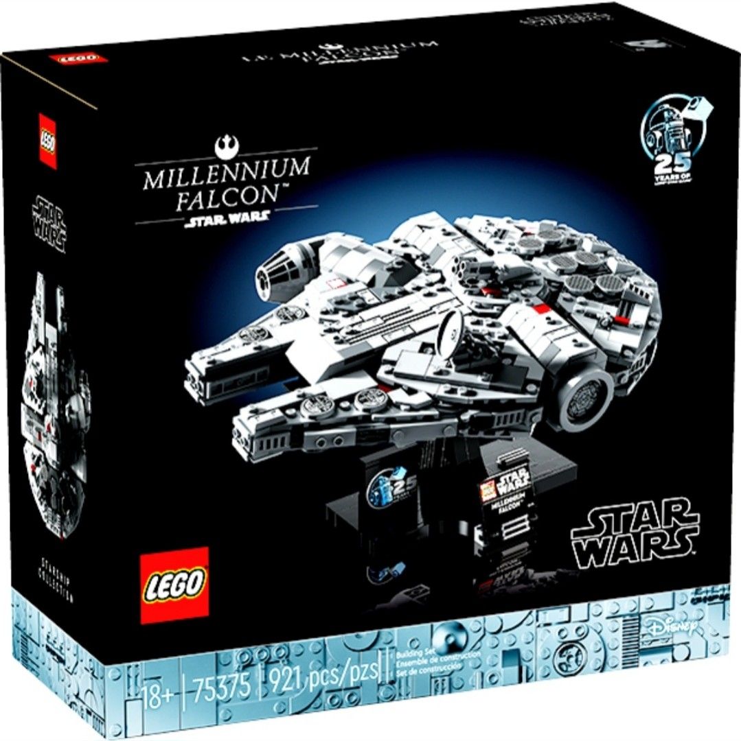 Lego Star Wars 25th Anniversary Series 75375 Millennium Falcon Starship ...