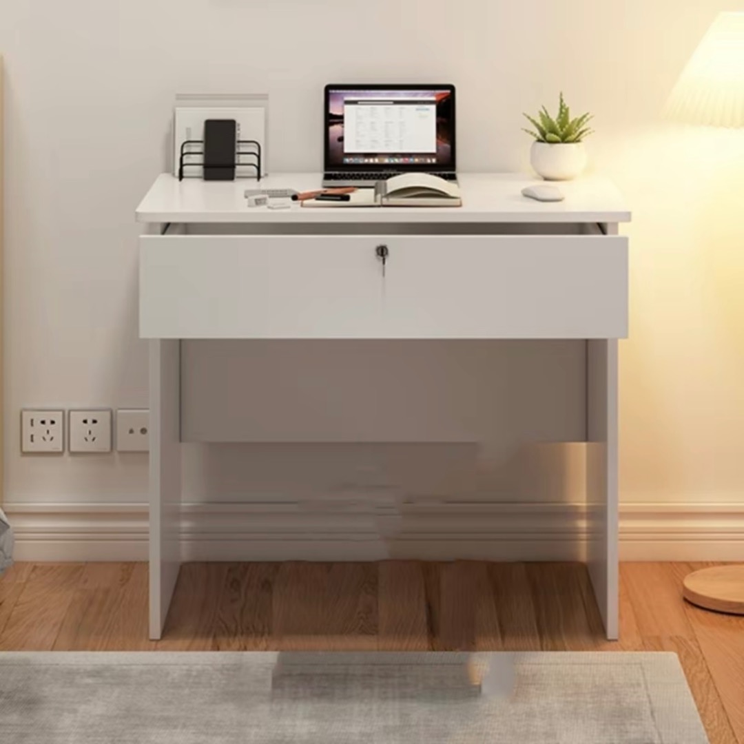 Lockable Study Table | Minimalist Writing Desk Table | Drawer ...