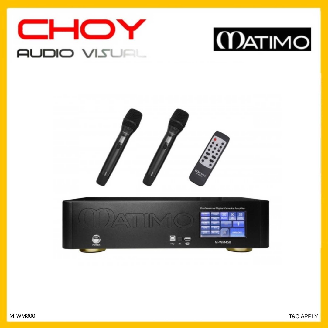 Matimo M-WM300 Professional DSP Amplifier With Wireless Mic & Touch ...