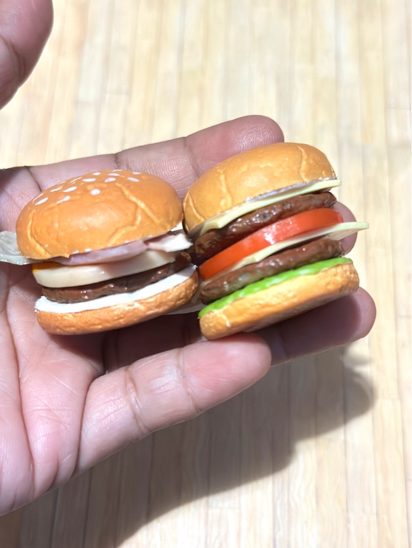 Mini Cheeseburgers Double Patty and Bacon Cheeseburger soft & squishy ...