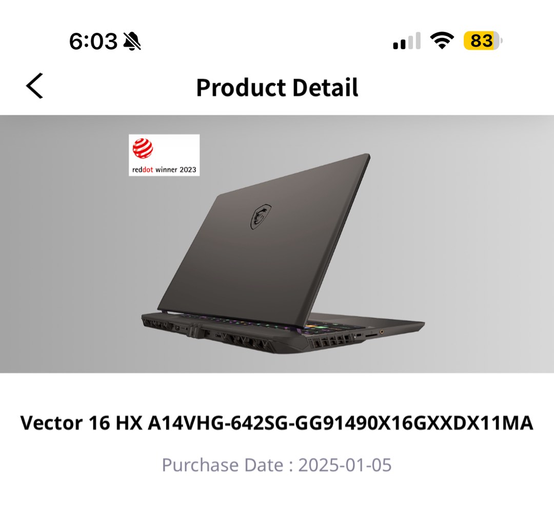 MSI Vector 16 HX A14VHG-642SG + 96GB RAM + 2TB EXTRA STORAGE, Computers & Tech, Laptops ...