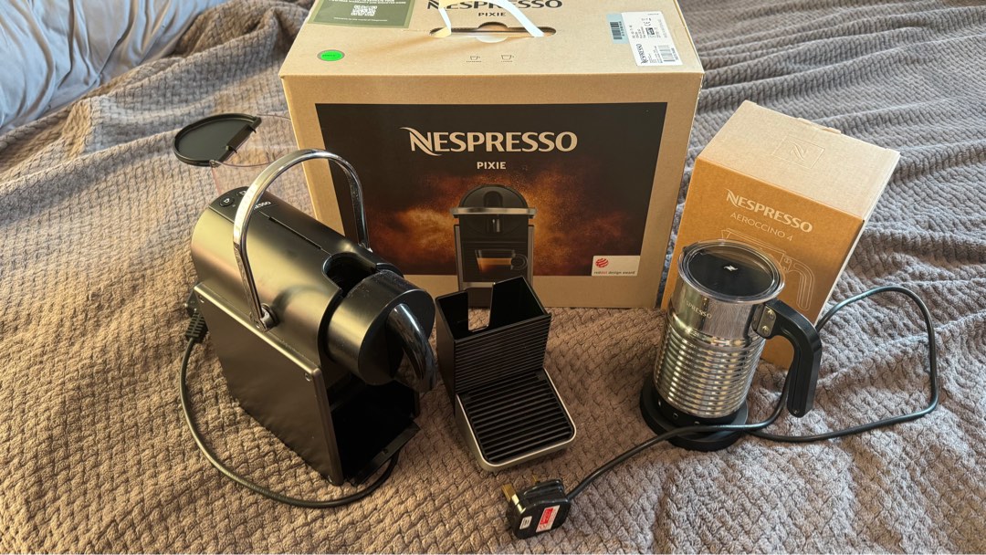 Nespresso Pixie Titan and Aeroccino 4 Package, TV & Home Appliances ...