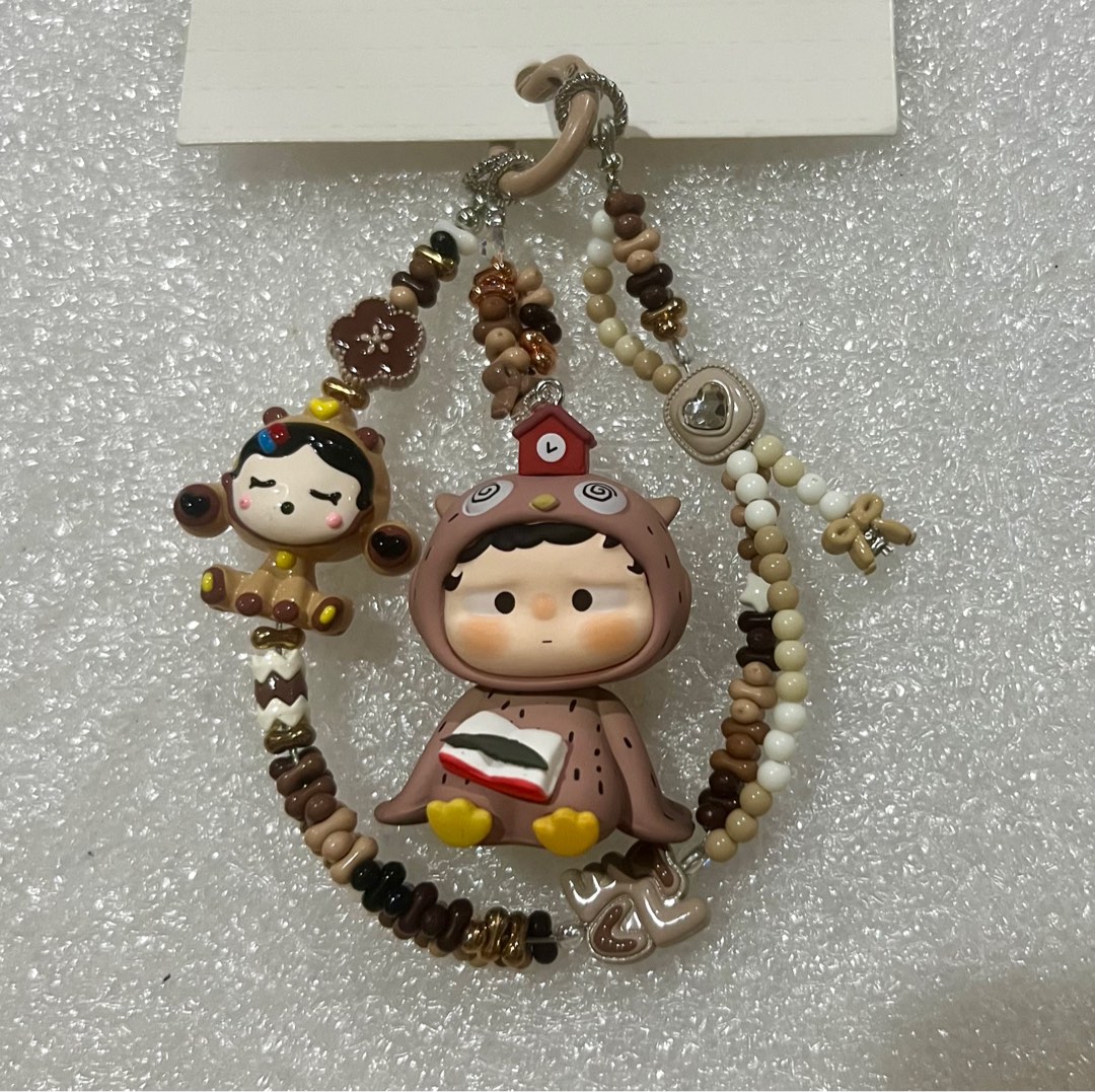 New genuine Ozai pop bean handpainted beads handcrafted Bag charm ...