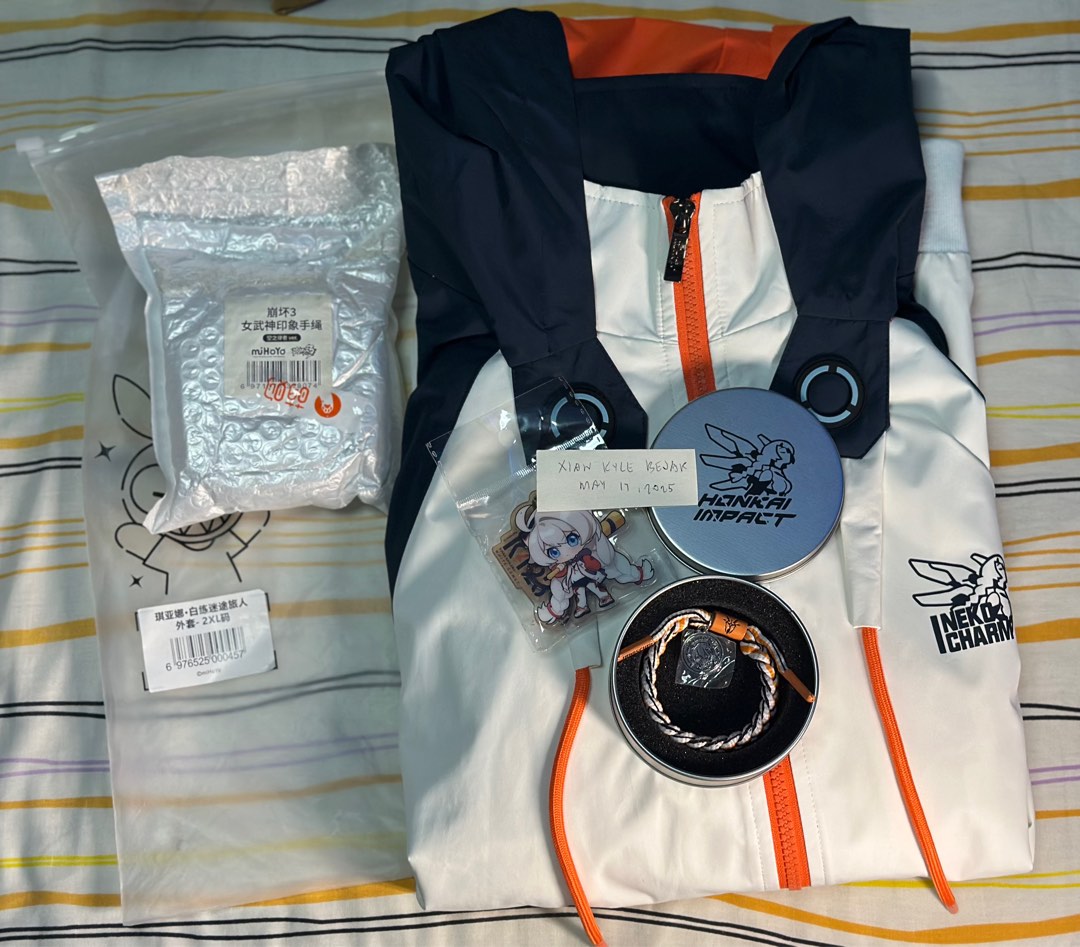 Official MiHoYo Honkai Impact 3rd Kiana Kaslana Jacket + HOV bracelet ...