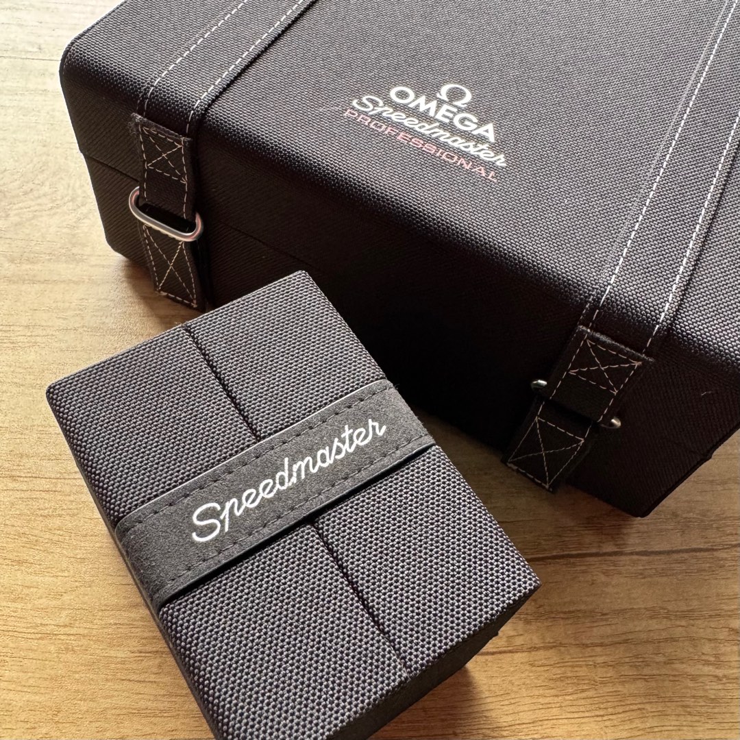 Omega Speedmaster Professional Box With Travel Cube Black, Men's ...