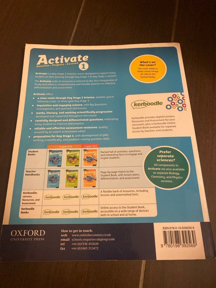 Oxford KS3 Science Activate Science Textbook, Hobbies & Toys, Books ...