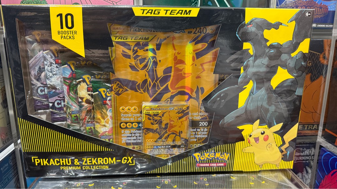Pokemon Pikachu & Zekrom GX Collection Box, Hobbies & Toys, Toys & Games on Carousell
