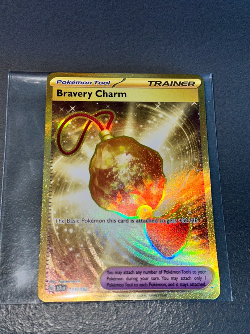 Pokemon TCG Bravery Charm, Hobbies & Toys, Toys & Games on Carousell