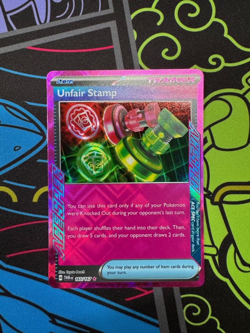 [Pokemon TCG] Unfair Stamp 165/167 SV06 Twilight Masquerade Ace Spec ...