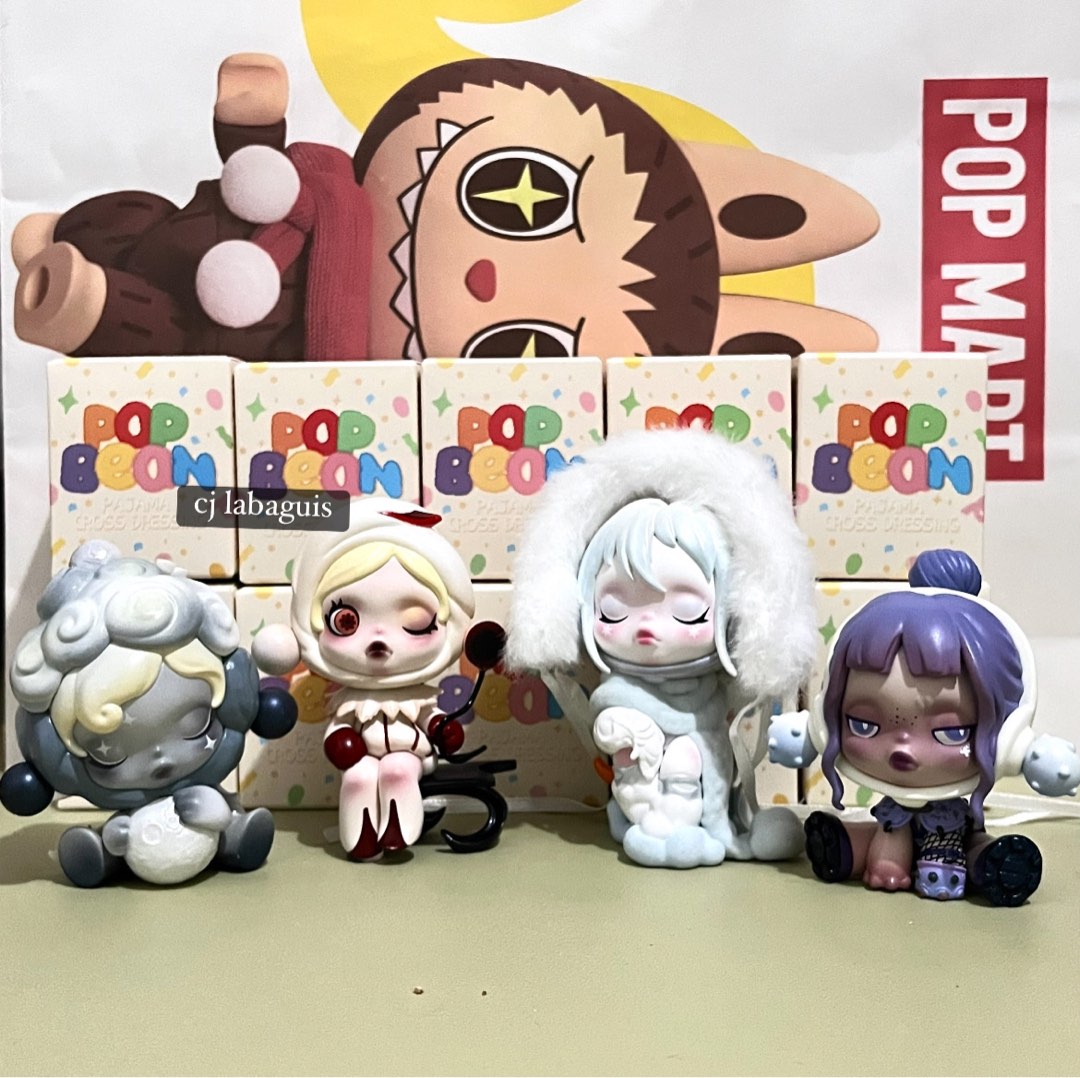 POPMART SKULLPANDA FIGURES let it snow, moon, duality, naughty guard ...