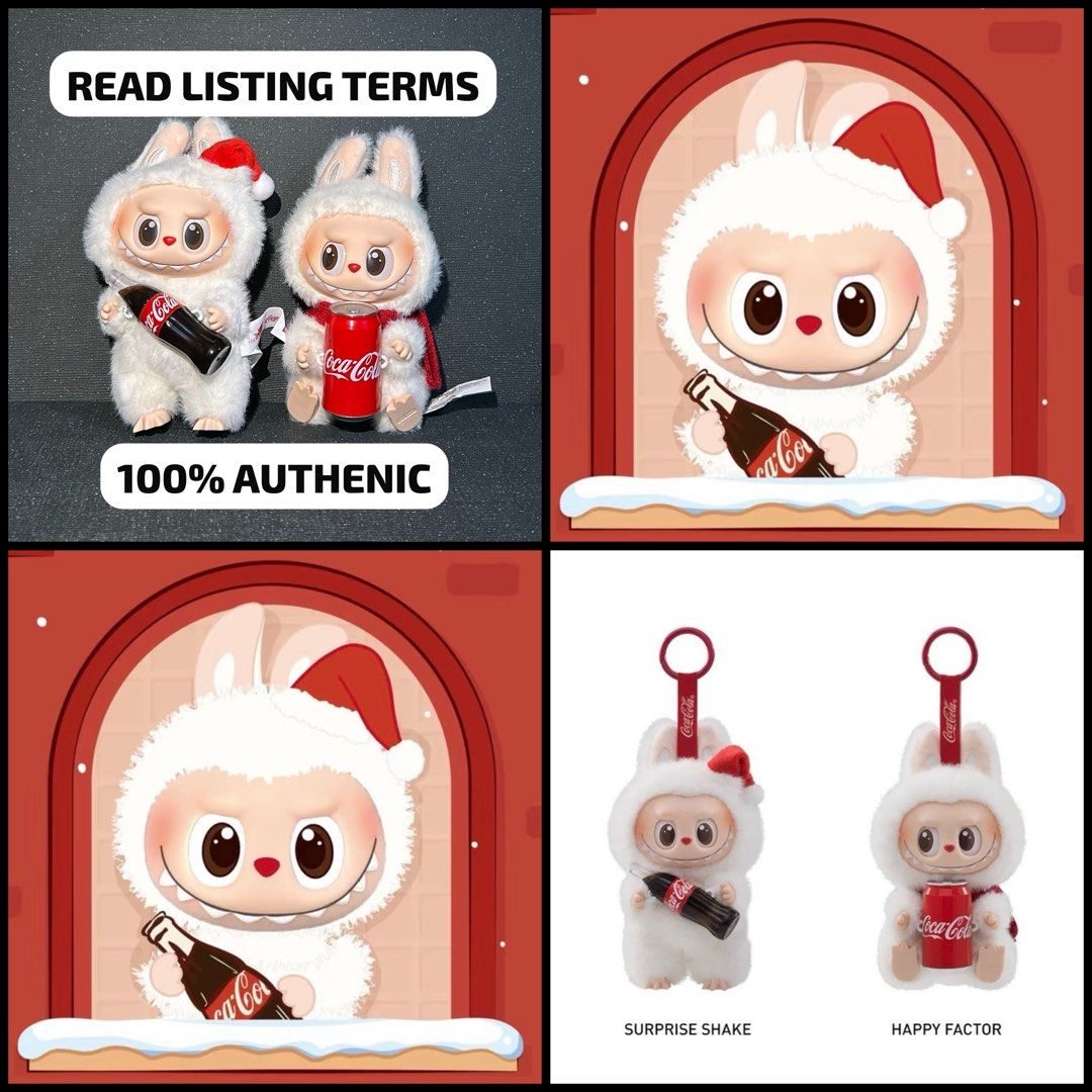 Popmart The Monsters Coca-Cola Series Vinyl Face Plush | Exciting ...