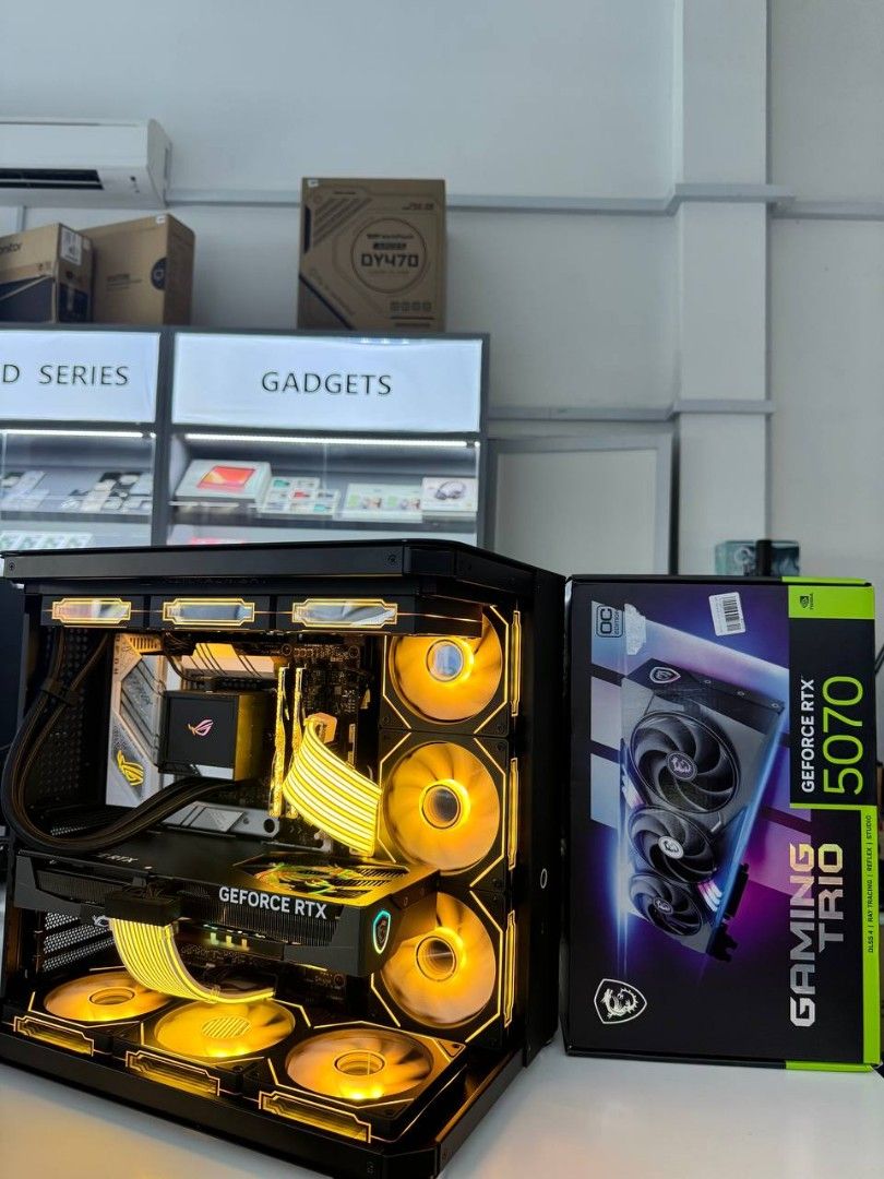 (PREMIUM BLACK GOLD | INTEL 14TH GEN | RTX 5070) PC CUSTOM, Computers ...