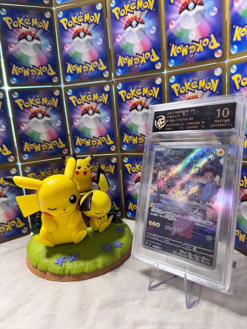 【PTCG】Pokemon Cards RPA 10 鑒定卡 比卡超 Pikachu 151 SV2a AR, 興趣及遊戲, 玩具 & 遊戲類 - Carousell