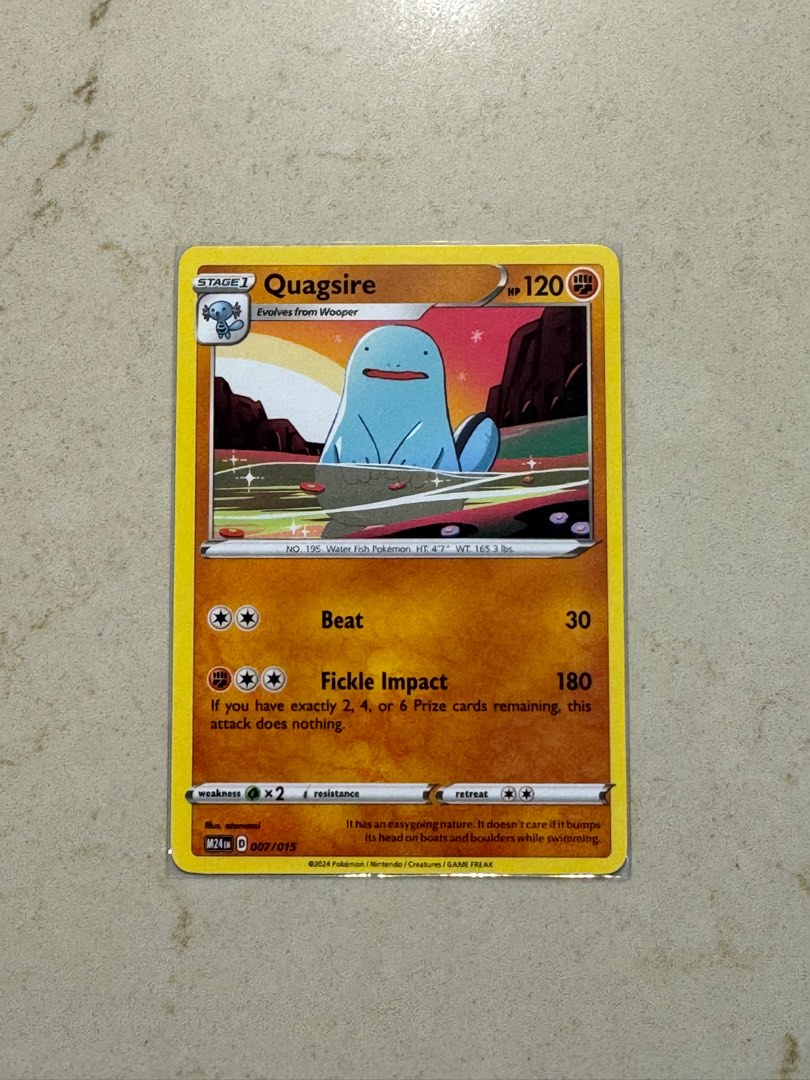 Quagsire (pokemon card), Hobbies & Toys, Toys & Games on Carousell