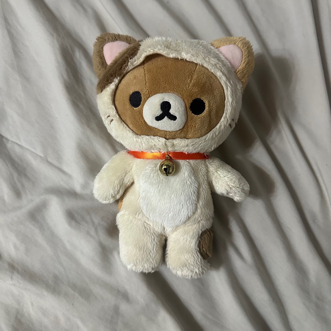 RARE Rilakkuma in White Cat Costume Mascot Size (San-x), Hobbies & Toys ...