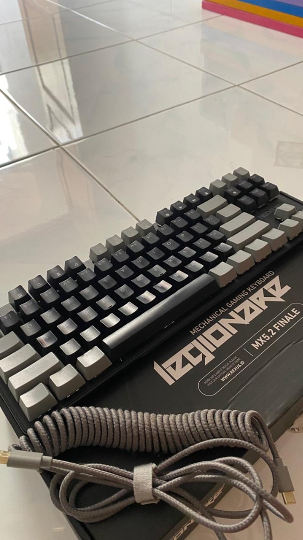 Rexus MX5.2 TKL Mechanical Gaming Keyboard Blue Led - BlackGrey, Blue ...