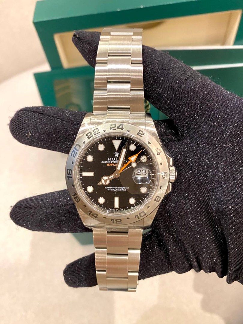 ROLEX EXPLORER ll REF 226570 BLACK DIAL 42MM AUTOMATIC WATCH, Luxury ...