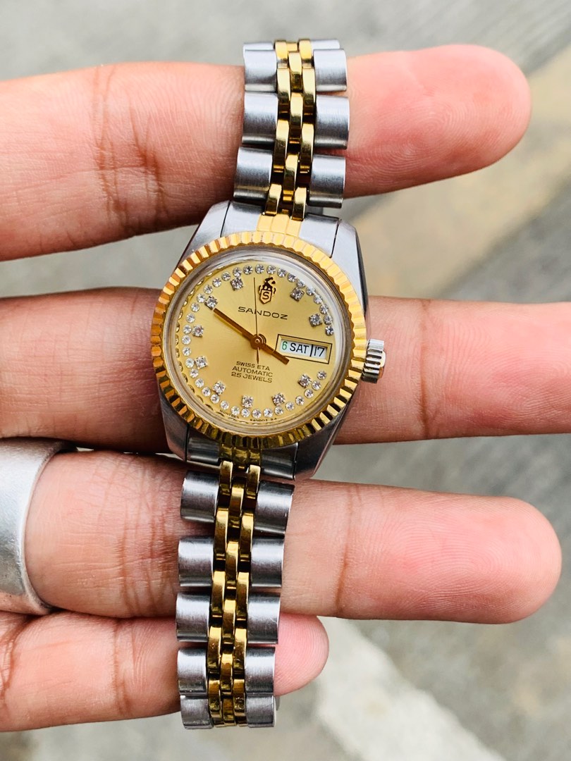 SANDOZ SWISS MADE AUTOMATIC WATCH, Women's Fashion, Watches ...