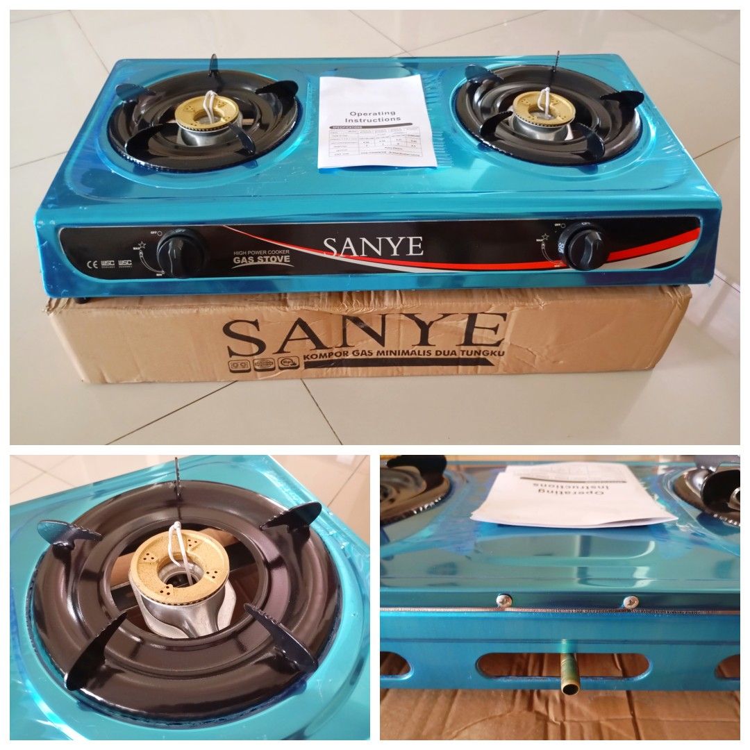 Sanye Kompor Gas 2 Tungku, Kitchen & Appliances di Carousell