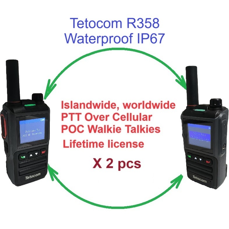 Singapore ready stock, 2 pcs of Island Wide (World Wide) SIM radio PoC ...